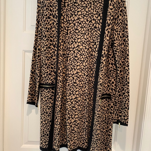 Rafaella | Sweaters | Leopard Print Cardigan Sweater Coat | Poshmark
